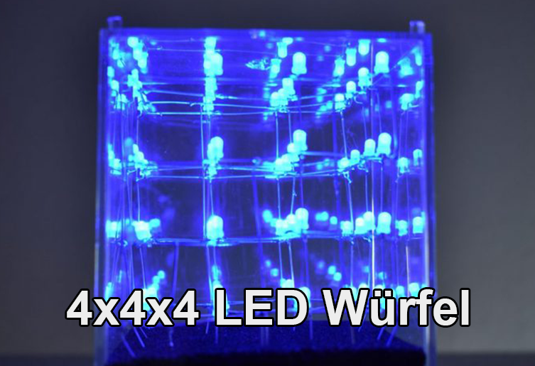 4x4x4 LED Würfel - Gurkengewuerz